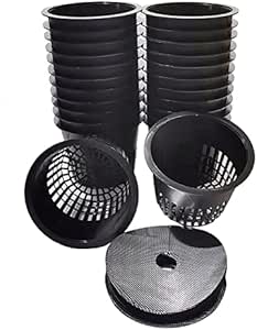 Amazon.com: 3.75 Inch Net Cup Pack of 24, Heavy Duty Net Pot 4 in Wide ...