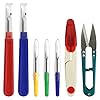 DEFUTAY 7 Pcs Seam Sewing Ripper Set, Thread Remover Kit with 2 ...