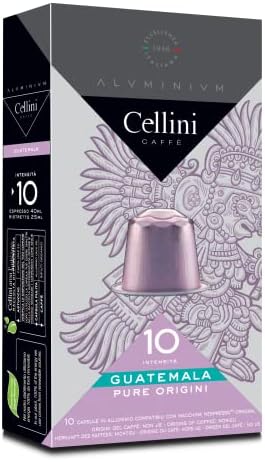 سعر Cellini Coffee ALU Capsules compatible Nespresso®* GUATEMALA x10 ...