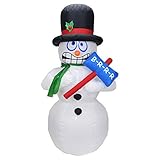 Animated Inflatable Shivering Snowman