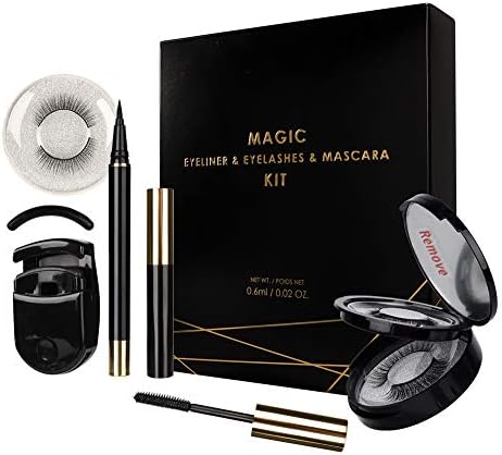 CALAILIS Self Adhesive Eyeliner and Eyelash Kit，No Glue Non-Magnetic ...