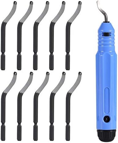 QXUJI Deburring Tool Kit, Metal Deburring Cutters Set, Anti-Slip Handle ...