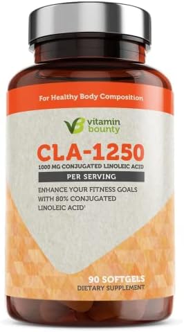 Vitamin Bounty CLA 1250mg - Conjugated Linoleic Acid, CLA for Women and ...