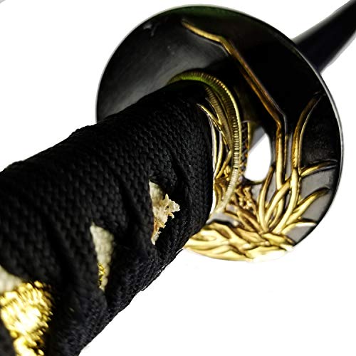 Musha Hand Forged Samurai Sword Katana 1045 Carbon Steel Full Tang ...