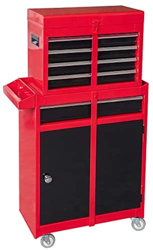TCE Torin Rolling Garage Workshop Organizer: Detachable 4 Drawer Tool ...