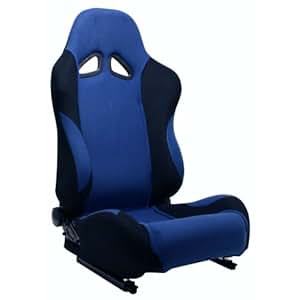 Amazon.com: APC 124102 Universal Race Seat with Slider, Black and Blue ...