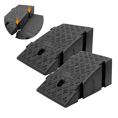 YYDS Curb Ramp, 6" Rise Height 2 Pack,Heavy Duty Plastic Ramps ...