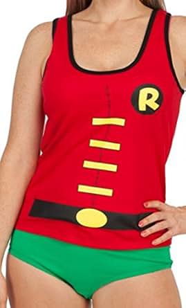 Robin Batman Underoos Underwear Sleepwear Set Tank Top & Panty Briefs ...
