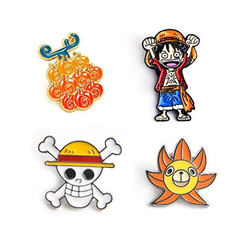 GuatemalaDigital.com: GTOTd One Piece anime Pin set(4 Pack)Badge ...