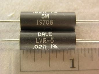 25 Dale LVR-5 .02 Ohm 5W 1% Wirewound Precision Resistors: Amazon.com ...