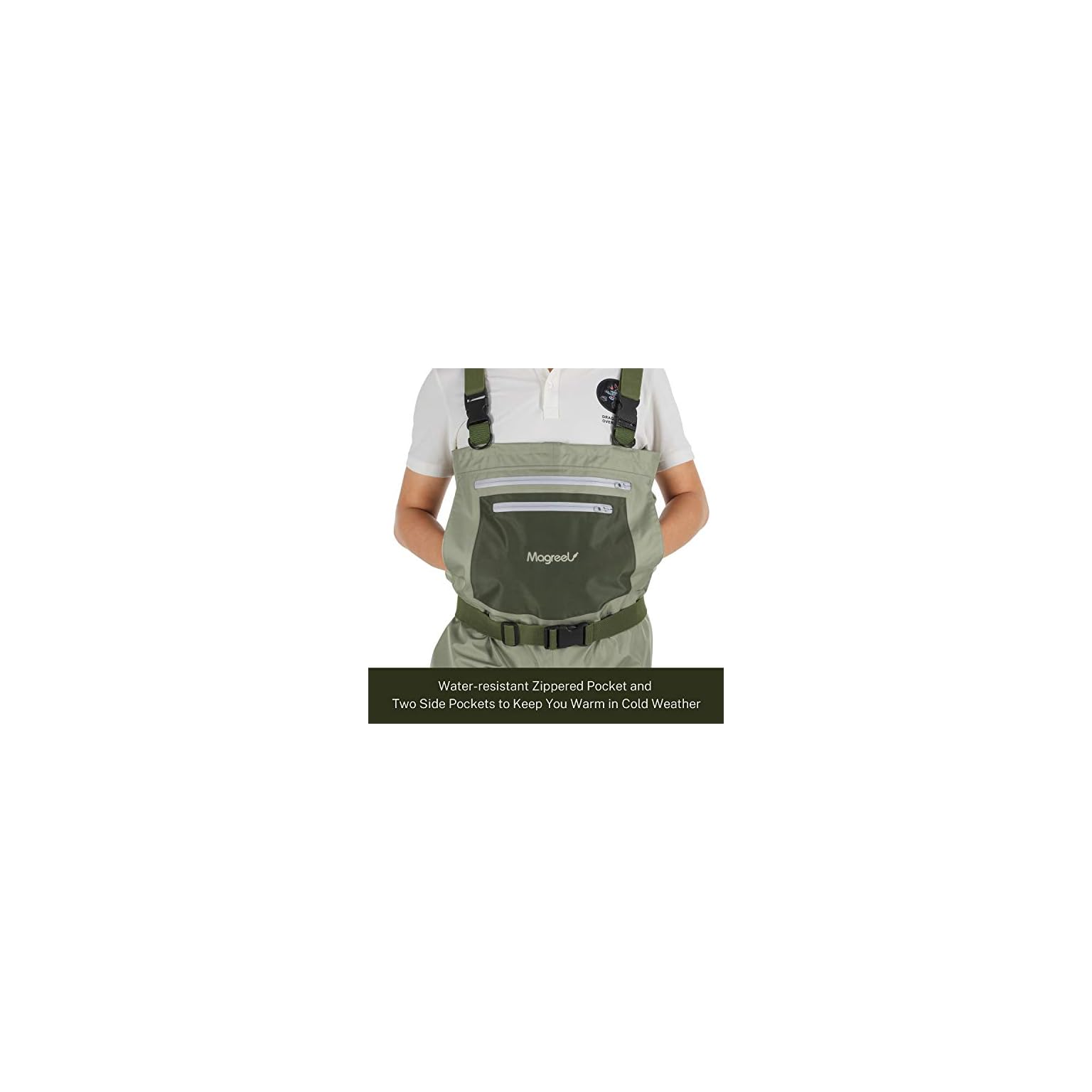 Magreel Chest Waders Breathable Fishing & Hunting Waders with Neoprene ...