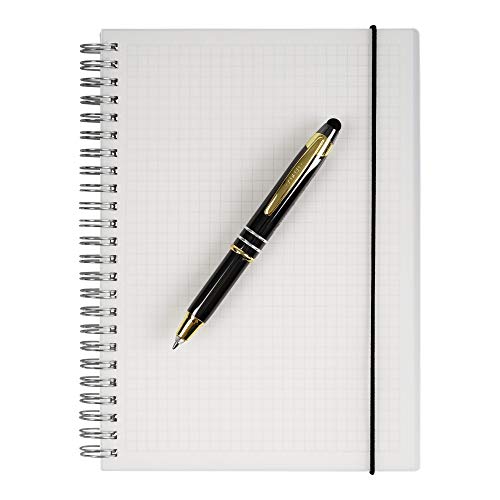 Hardcover Graph Ruled Spiral Notebook 5 8 X 8 38 Inches A5 Transparent 160 P EBay