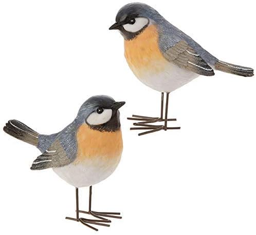Amazon.com: RAZ Imports 5-Inch Resin Bird Figurines - Set of 2: Home ...