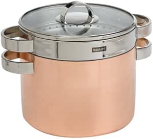 Amazon.com: Bodum Chef 8-Quart Copper Pasta Pot With Stainless Steel ...