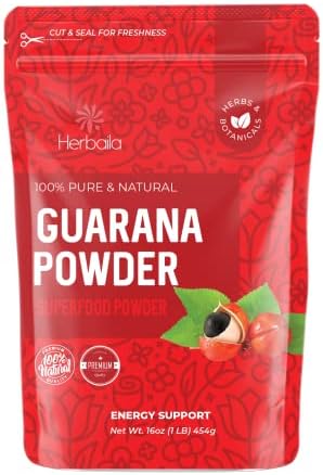 Guarana Powder, 8 oz. Pure Caffeine Powder for Smoothies and Drinks ...