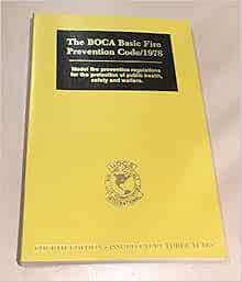 THE BOCA BASIC FIRE PREVENTION CODE/1978: BOCA ORGANIZATION: 9780896300316: Amazon.com: Books