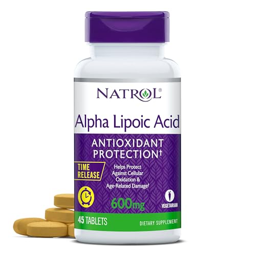 Natrol Alpha Lipoic Acid Time Release Tablets, Antioxidant Protection ...