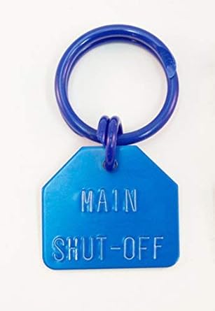 Amazon.com: Main Water Shut Off Plumber Tags (Pack of 100): Industrial ...