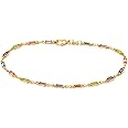 Amazon.com: Barzel 18K Gold Plated Baguette Multi Stone Crystal ...