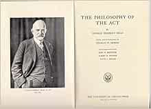 The Philosophy of the Act: Mead, George Herbert: Amazon.com: Books