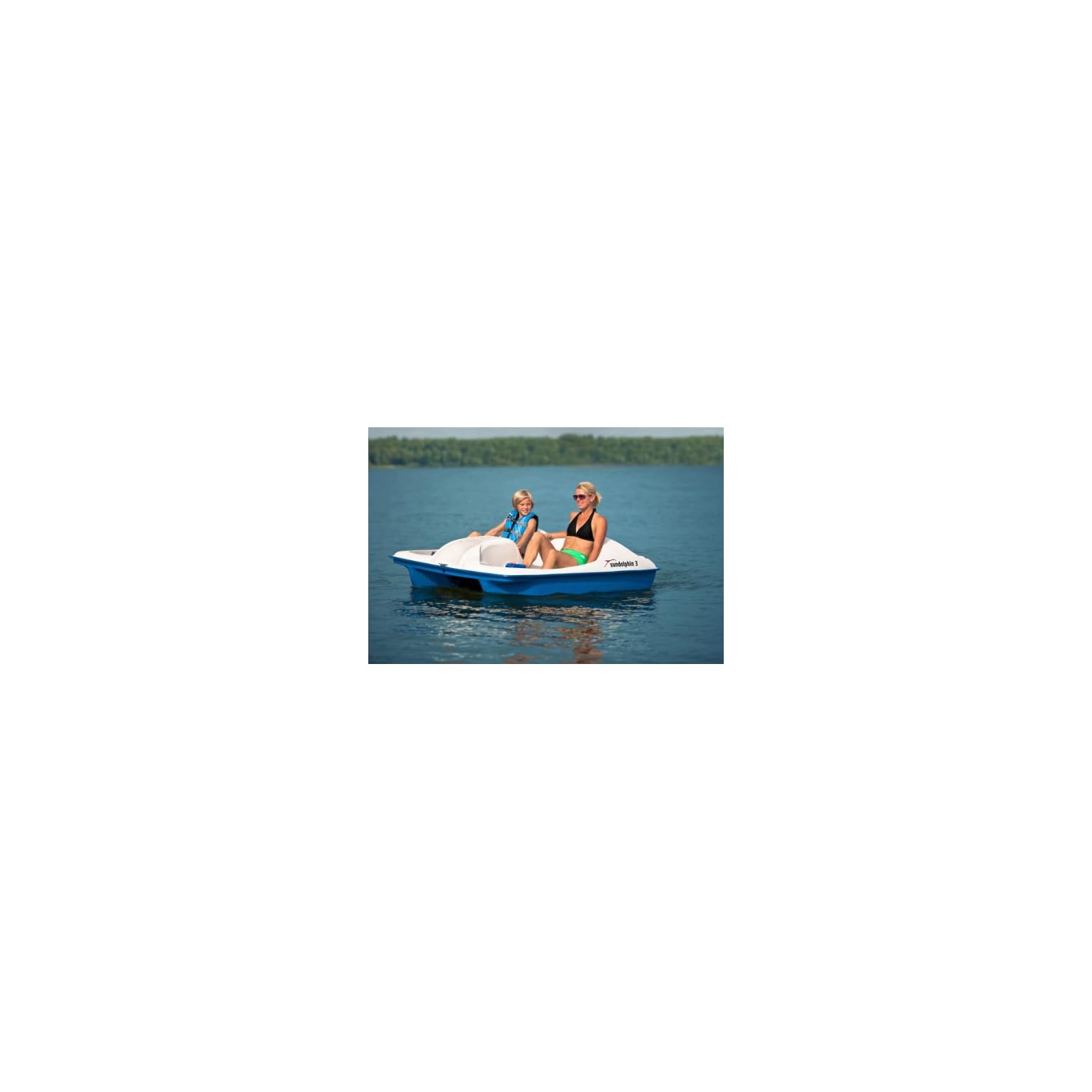 Sun Dolphin 3 Seat Pedal Boat With Stainless Steel Package - MasterBasser