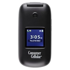 Amazon.com: Consumer Cellular Envoy Mobile Phone Black: Cell Phones ...