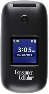 Amazon.com: Consumer Cellular Envoy Mobile Phone Black