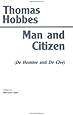 Amazon.com: Man and Citizen: (De Homine and De Cive) (Hackett Classics ...
