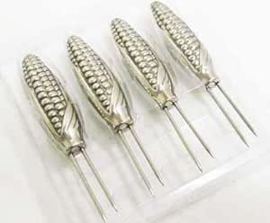 Amazon.com: Stainless Steel Corn Holder, Set of 4: Kitchen Tool Sets ...