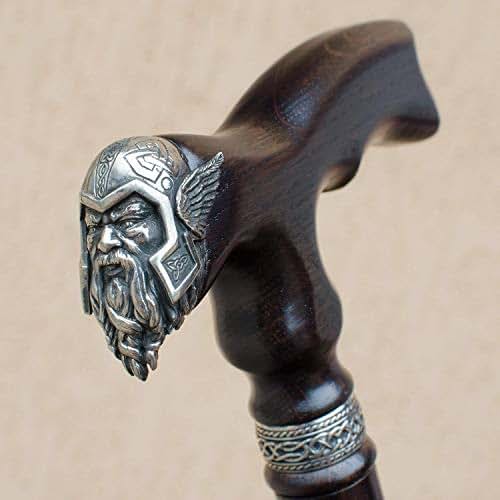 Fashionable Walking Canes for Men - Viking Thor - Carved Men's Cane ...