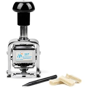 Amazon.com : Number Stamp Self Inking SENREAL Automatic Numbering ...