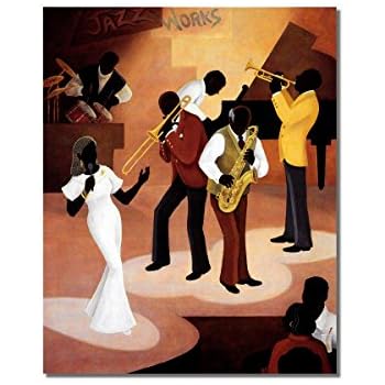 Amazon.com: AFRICAN AMERICAN ART PRINT - THE MUSICIANS JAZZ POSTER ...