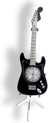 Miniature Clock - Techno Black Fender Guitar Clock: Amazon.co.uk ...