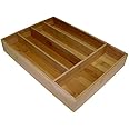 Amazon.com: Moutain Woods Simply Bamboo Silverware Tray: Flatware ...