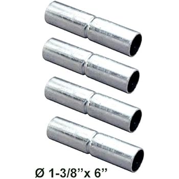 Amazon.com : FENCESMART4U Chain Link Fence Top Rail Sleeves Galvanized ...
