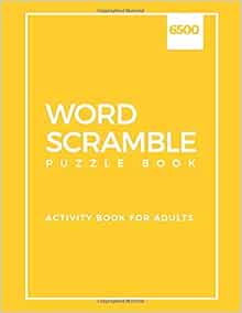 Word Scramble Puzzle Book: Activity Book For Adults, Smart Kids ...