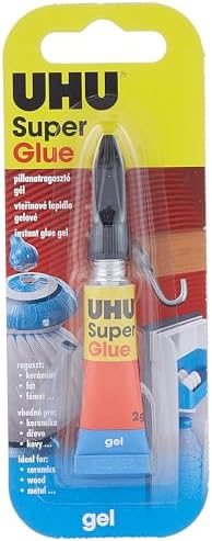 Uhu Super Glue Gel, Extra Fast And Super Strong Gel, No Drip, 2 G, Tube ...