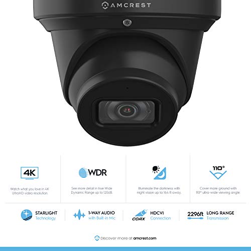 Amcrest 4K Security Camera System 8CH 8MP Video DVR with 4X 4K 8 ...