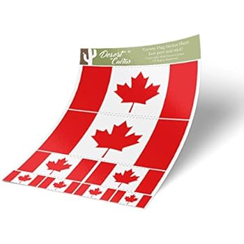 Amazon.com: CANADA FLAG CANADIAN - Car, Truck, Notebook, Vinyl Decal ...