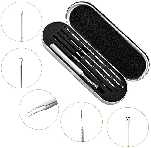 Next Deals | Smukdoo Blackhead Remover Tool Set, 5 PCS Curved Tweezer ...