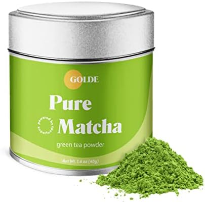 GOLDE - Pure Matcha - Ceremonial Grade Matcha Powder - Green Tea ...