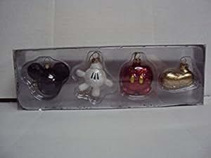 Amazon.com: Disney Mickey Mouse Body Parts Ornament Set of 4 NEW: Home ...