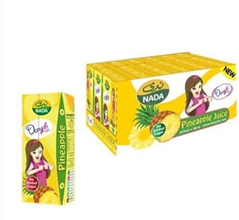 Nada Danyah Uht Pineapple Juice, 18 X 200 Ml price in Saudi Arabia ...
