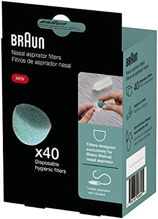 Braun Manual Nasal Aspirator Replacement Filter, 40 Count price in ...