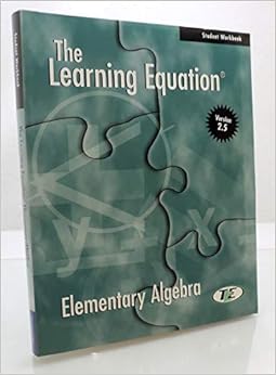 Elementary Algebra Student Workbook (The Learning Equation): Amazon.co ...