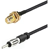 Amazon.com: supmory BNC Female to AM/FM Male Adapter RG174 Coax Cable 12 inches Pigtail Jumper ...
