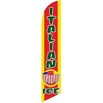 Amazon.com: Italian Ice Advertising Feather Banner Swooper Flag Sign ...