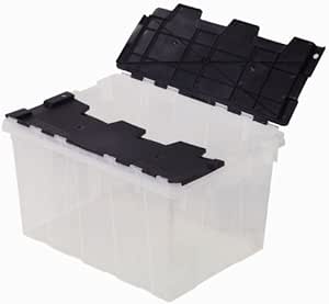 Amazon.com - GSC 211512 Flip Top Tote Clear Base with Black Lid ...