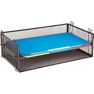 Amazon.com : Staples Black Wire Mesh Stackable Legal Tray "1 Tray ...