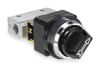 Manual Air Control Valve, 3-Way, 1/8in NPT: Industrial Valves: Amazon ...